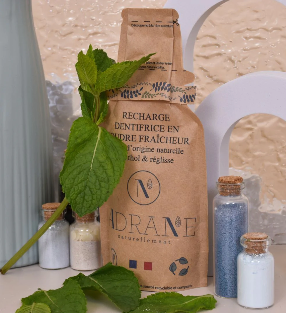 Recharge dentifrice menthol & réglisse - Adrane – Capeebara